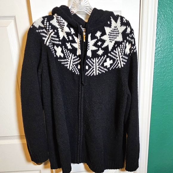 Chaps | Sweaters | Chaps Fair Aisles Sweater Wool Hood | Poshmark